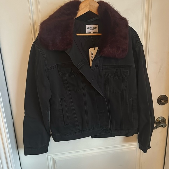 Velvet Heart | Jackets & Coats | Nwt Xl Velvet Heart Denim Black Jean ...